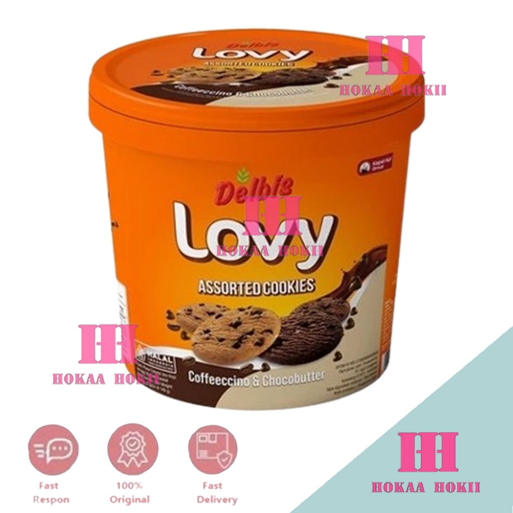 Jual Delbis Lovy Assorted Cookies Coffeeccino & Chocobutter 280gr ...
