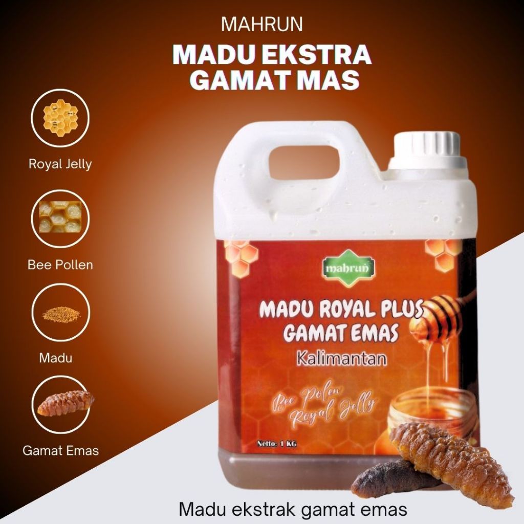 Jual MADU ROYAL PLUS gamat emas 1kg atasi nyeri sendi penyembuhan luka ...
