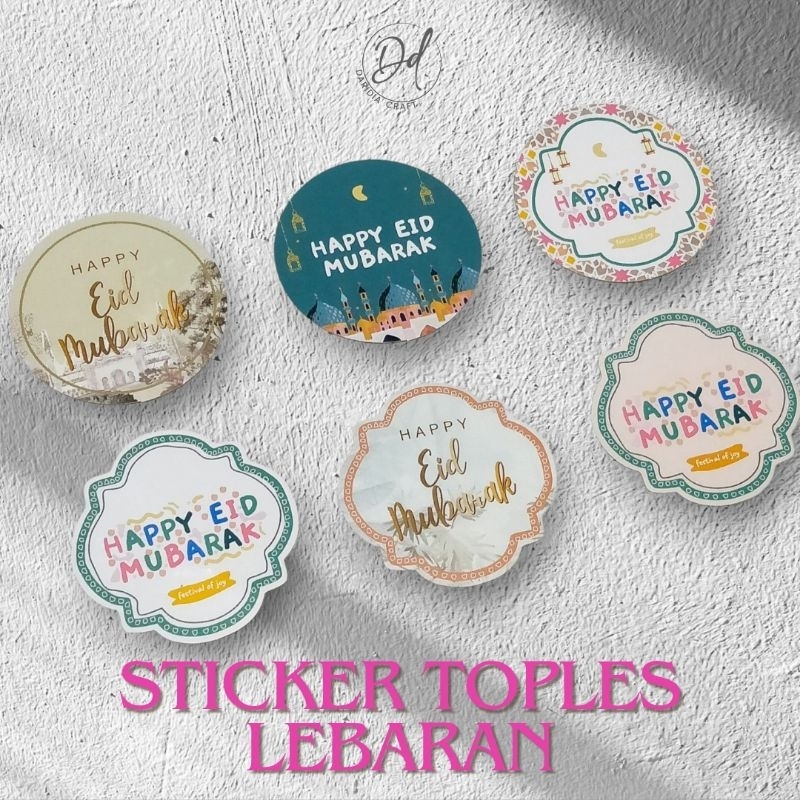 Jual Sticker Toples Kue Lebaran isi 10pcs | Shopee Indonesia