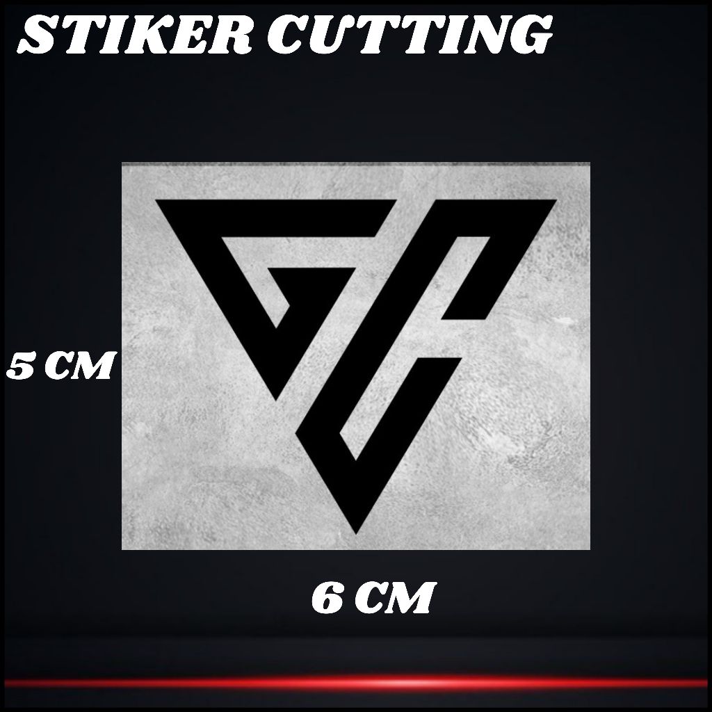 Jual stiker Cutting Logo GC stiker VIRAL GC MOTOR HITS | Shopee Indonesia