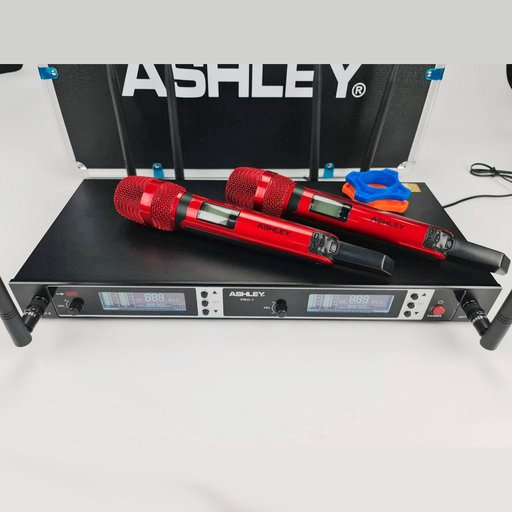 Jual mic wireless ashley pro 1 pro1 2pegang original-pp | Shopee Indonesia