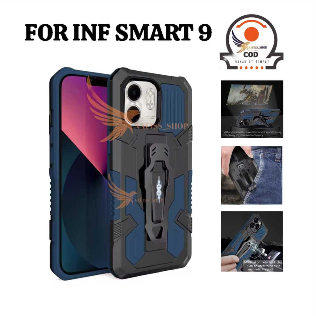 Jual Infinix smart 9 New Hard Case Belt Clip Robot Transformer Soft ...