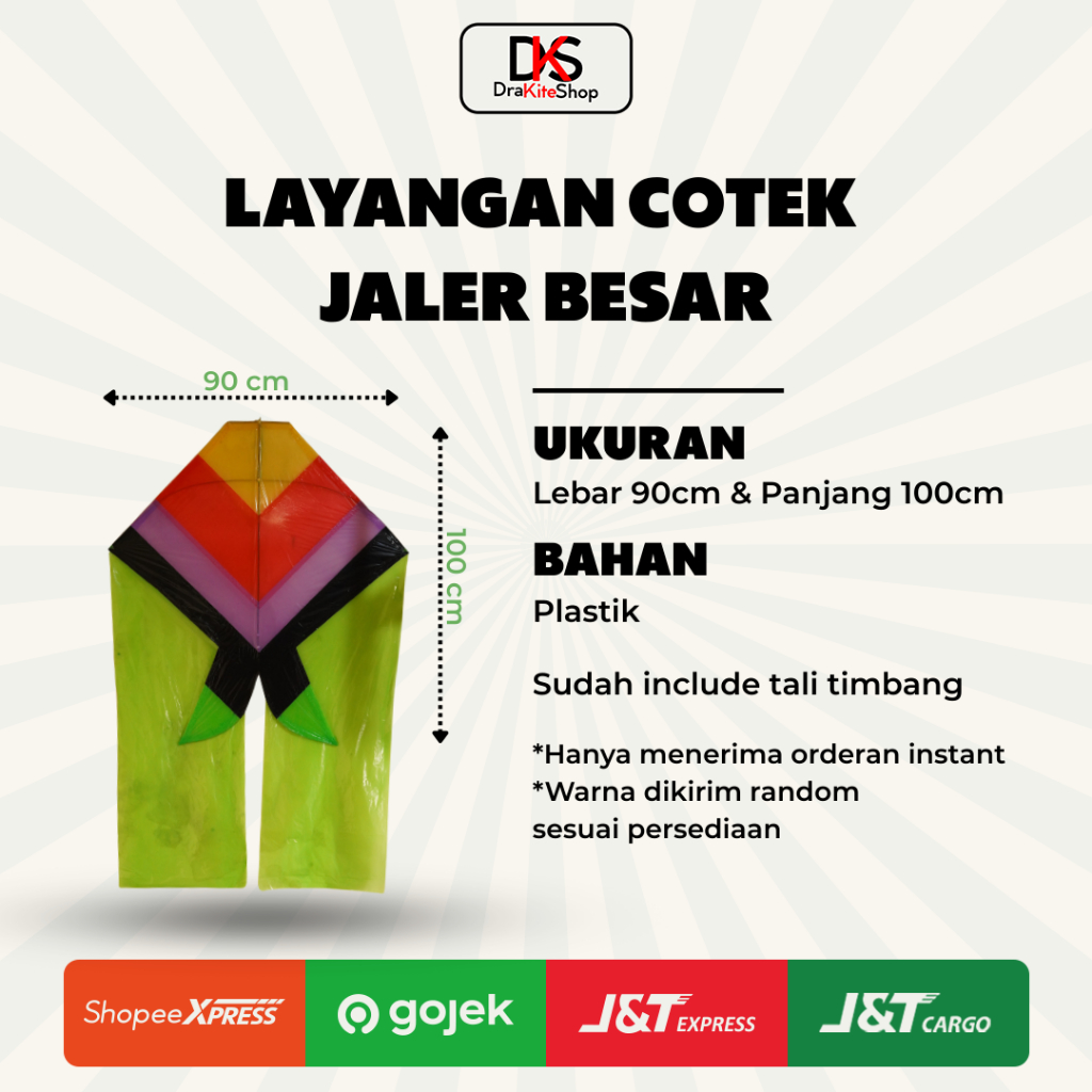 Jual Layangan Cotek Jaler Besar | Shopee Indonesia