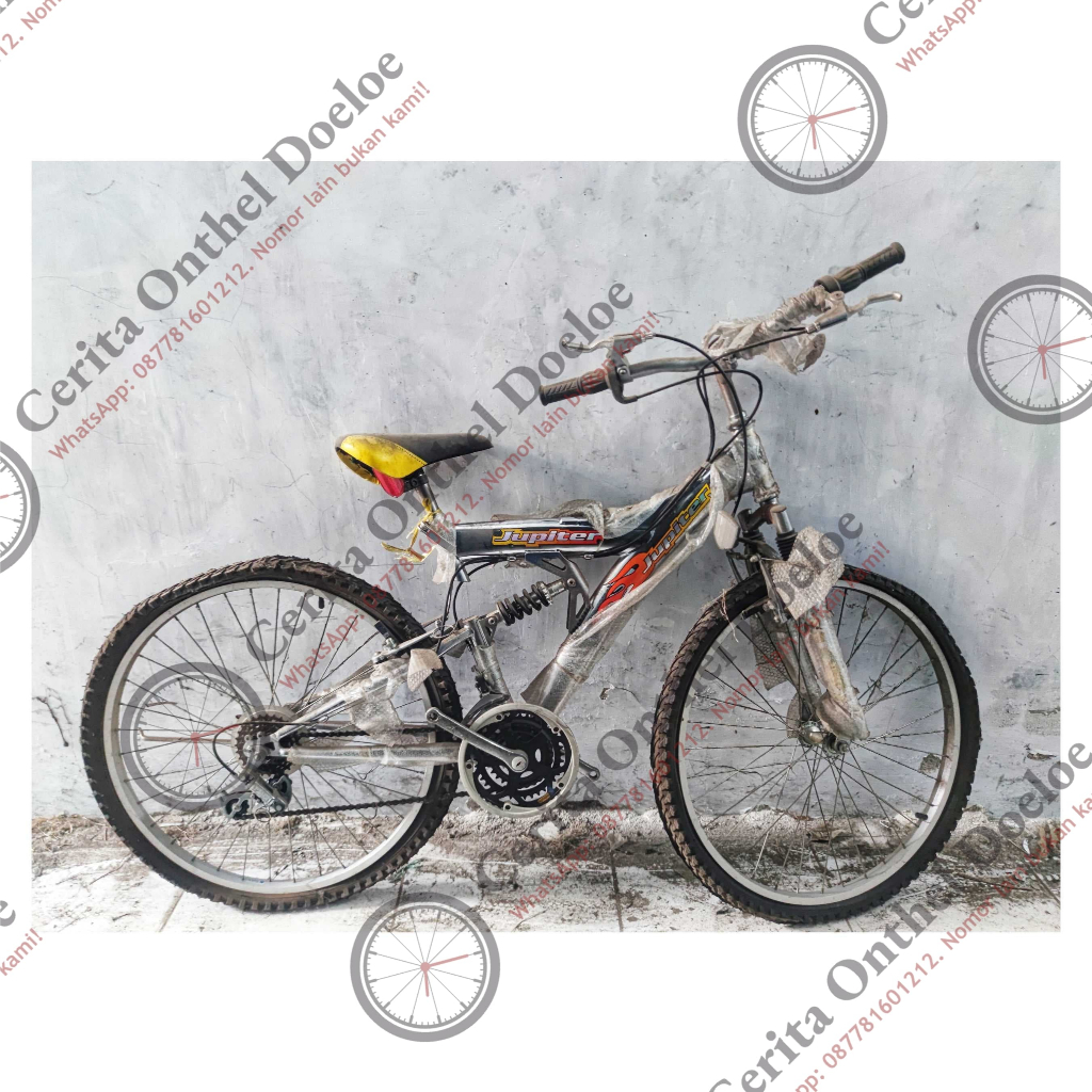Jual JUPITER TAHUN 2000 SEPEDA GUNUNG DOUBLE SHOCK SUSPENSION MTB JADUL ...