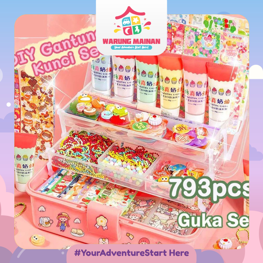 Jual [WARUNGMAINAN] [WM296] DIY Guka Set Gantungan Kunci Akrilik DIY ...