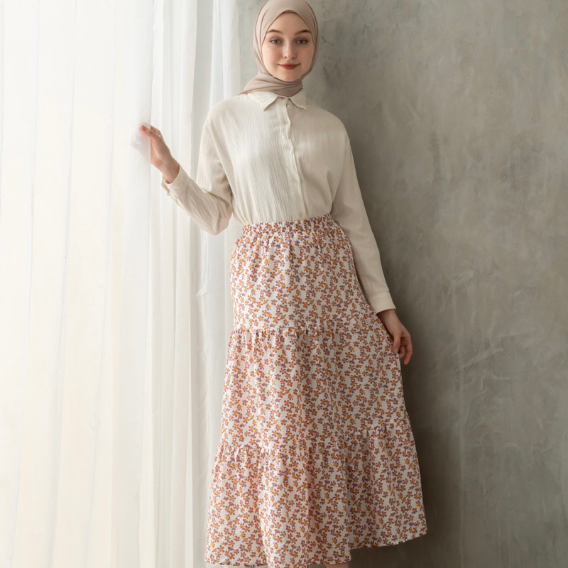 Jual Everyday Skirt | Rok pattern korea | Rok motif kuliah | Shopee ...