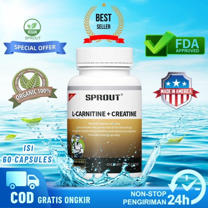 Jual SPROUT L - Carnitine + Creatine, Bantu Konversi Lemak Menjadi ...