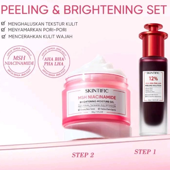 Jual Paket Acid Peeling Solution Skintific Serum 30ml | Eksfoliasi Essence Wajah Mengangkat Sel ...