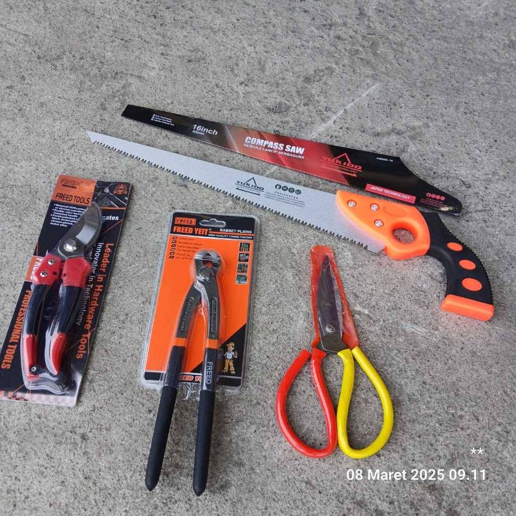 Jual Paket Alat Bonsai Satu Set Tinggal Pakai Catok Modifikasi Tajam Gergaji Gunting Dahan ...