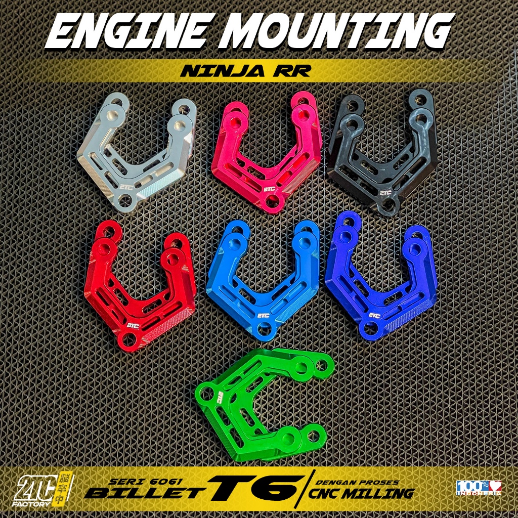 Jual ENGINE MOUNTING DUDUKAN MESIN BREKET MESIN NINJA RR CNC BY 2TC ...