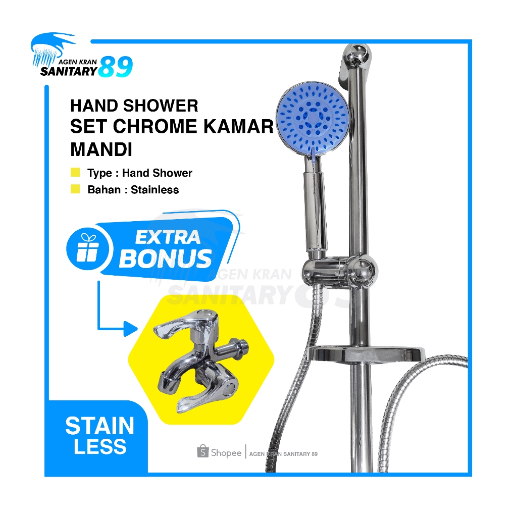 Jual HAND SHOWER FULL SET/HAND SHOWER KAMAR MANDI/HAND SHOWER MODERN ...