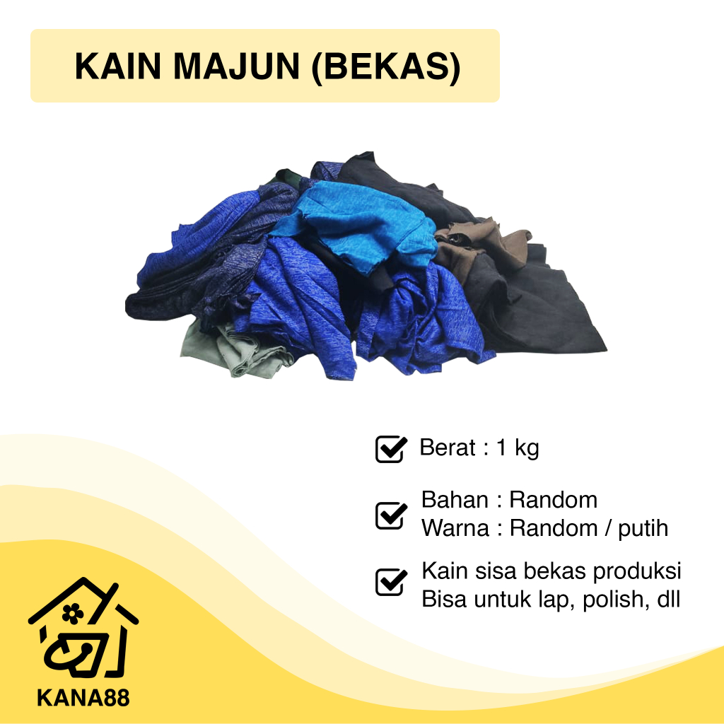 Jual Kain Majun 1 kg Bekas Untuk Lap dan Polish Kain Perca Sisa Bahan ...