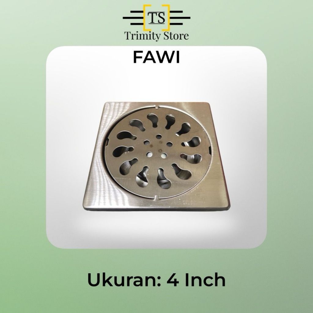 Jual FAWI Saringan Got / Afoer / Afur Stainless Steel Kamar Mandi ...