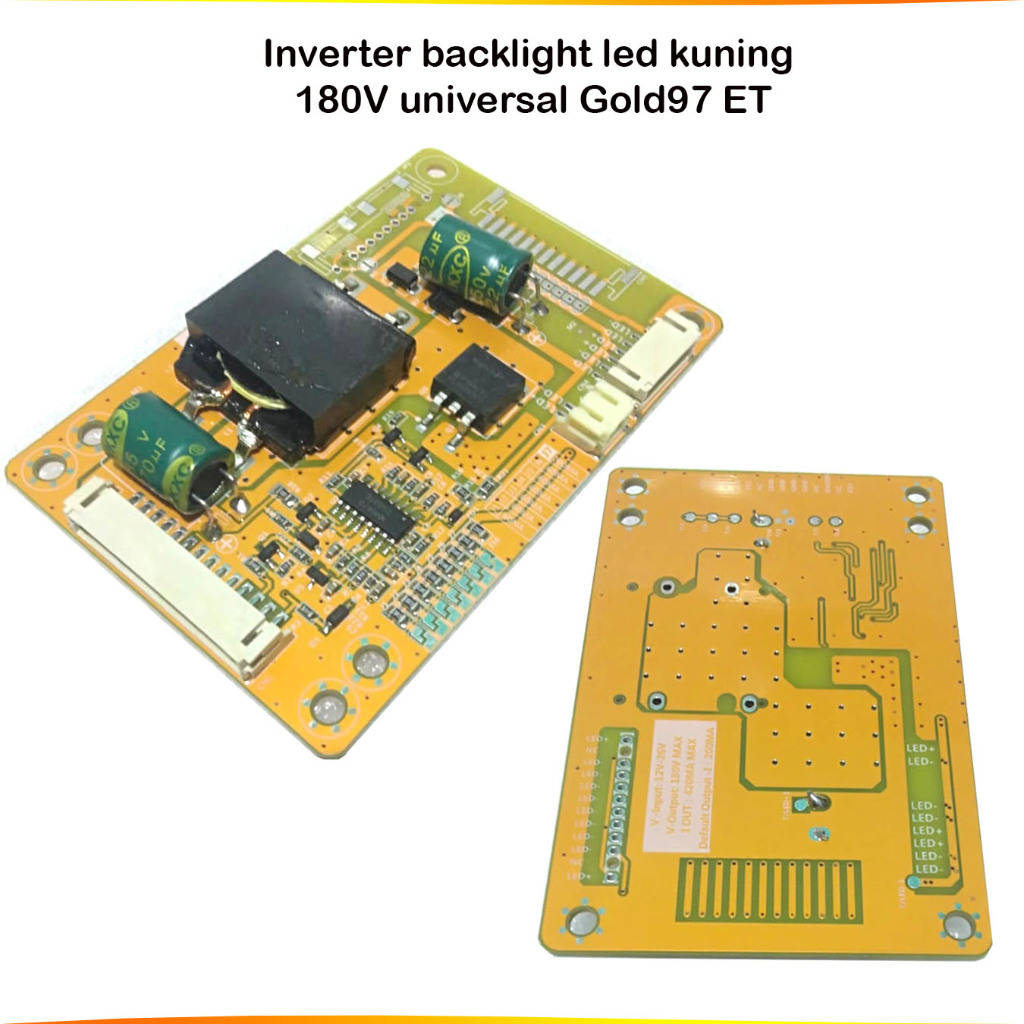 Jual Inverter backlight led kuning 180V universal Gold97 ET | Shopee ...