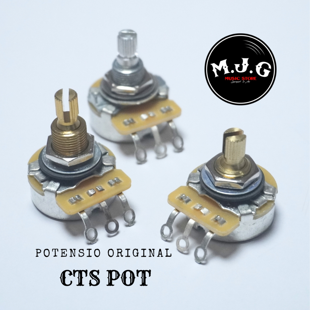Jual CTS potensio potensiometer gitar bass elektrik long or short shaft ...