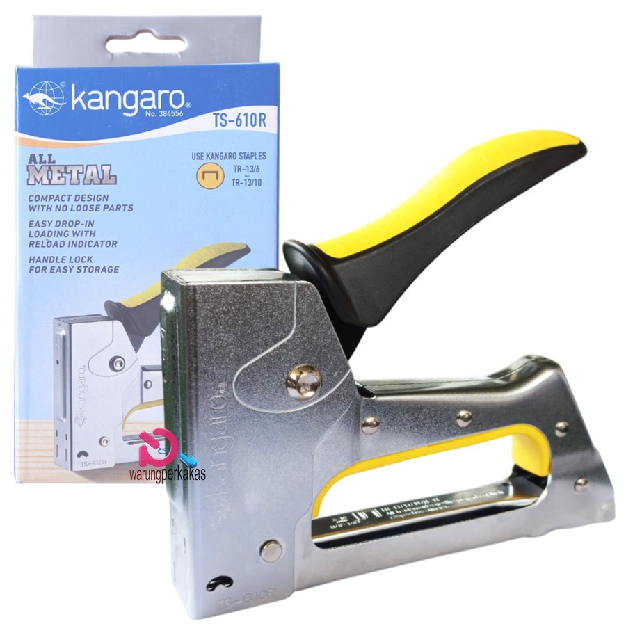 Jual [cuci gudang] Gun Tacker Kangaro TS-610R Stapler Staples Best ...