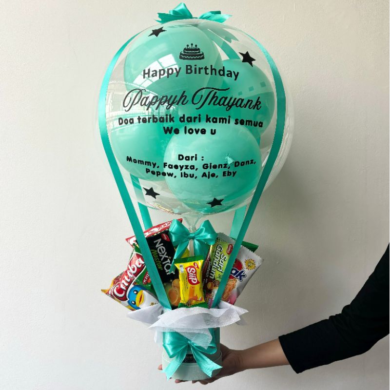 Jual (READY/TIDAK PO) Buket balon bucket ballon snack balon hadiah ...