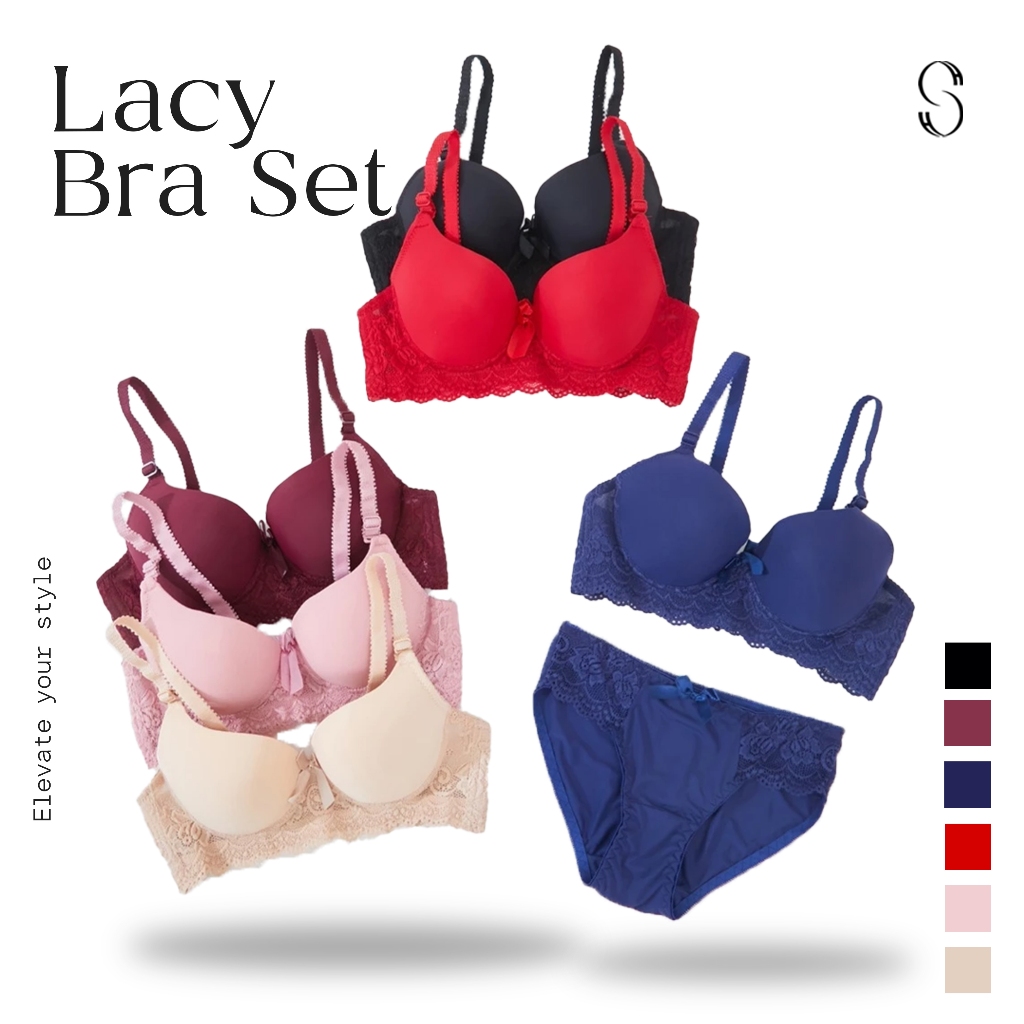 Jual Halostylo Lacy Bra [ SET ] - BRA + PANTIES - 703 | Shopee Indonesia