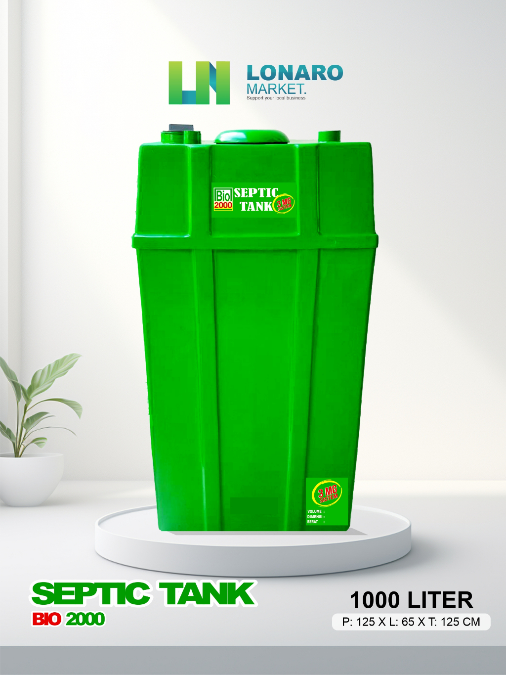Jual SEPTIC TANK -BIO 2000 1000 LITER | Shopee Indonesia