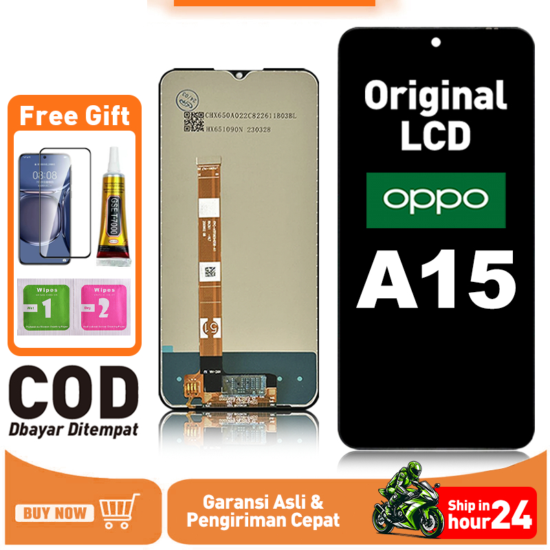 Jual LCD OPPO A15 TOUCHSCREEN Fullset Asli Crown Murah Ori Compatible For Glass Touch Screen ...