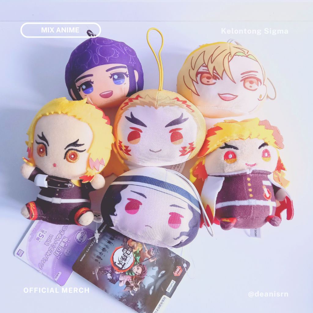 Jual Merch Rengoku Muzan Demon Slayer Hypnosis Mic Golden Kamuy Plush ...