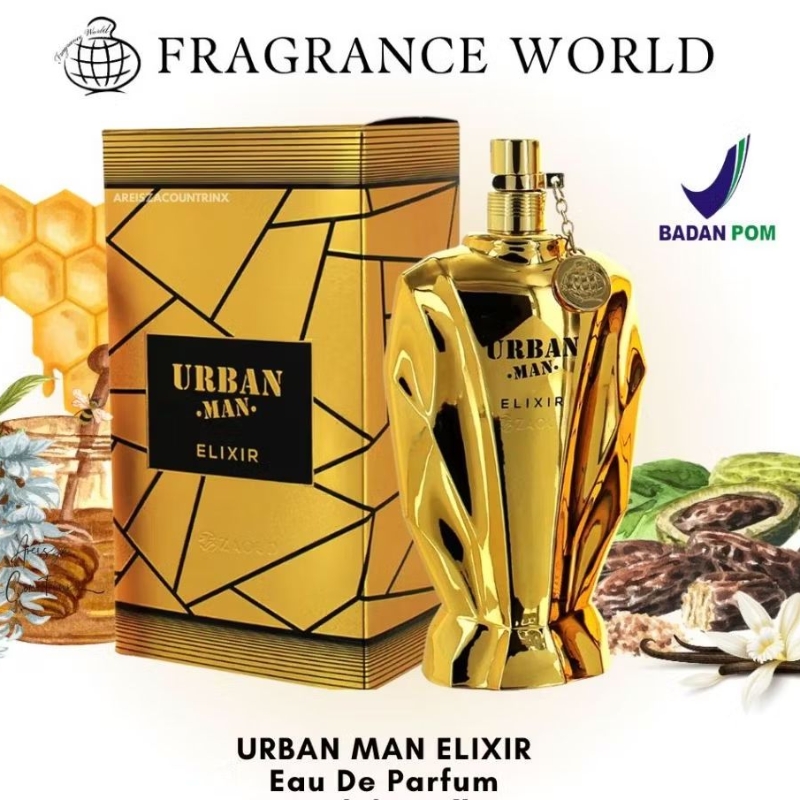 Jual Fragrance World Urban Man Elixir for Unisex EDP 90ml | Shopee ...