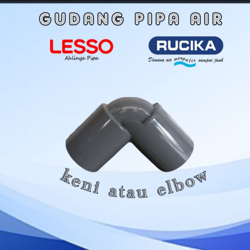 Jual sambungan keni atau elbow pipa pvc AW ukuran 1 inch | Shopee Indonesia