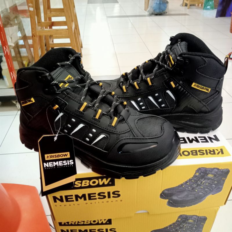 Jual Sepatu Safety Krisbow Nemesis 6 Inch / Safety Shoes Krisbow ...