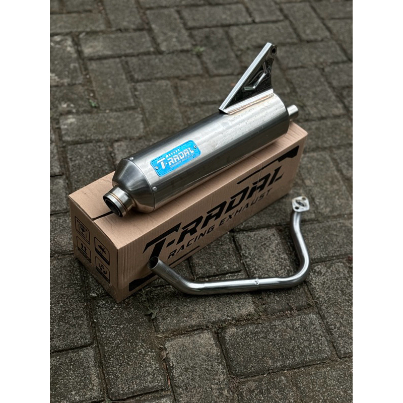 Jual knalpot standar racing original TRADAL racing exhaust pnp beat ...
