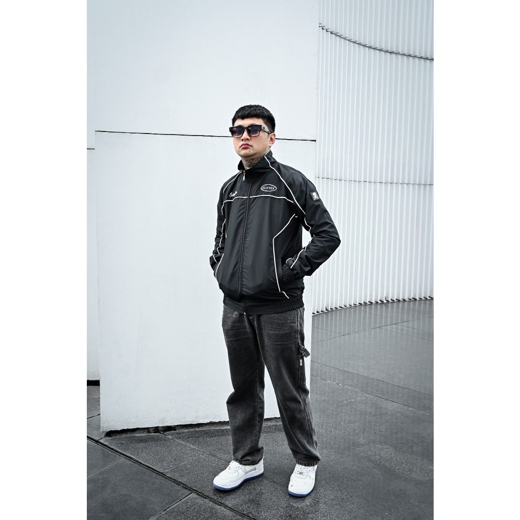 Jual Salvio Hexia Inline Track Suit Jacket Black | Shopee Indonesia