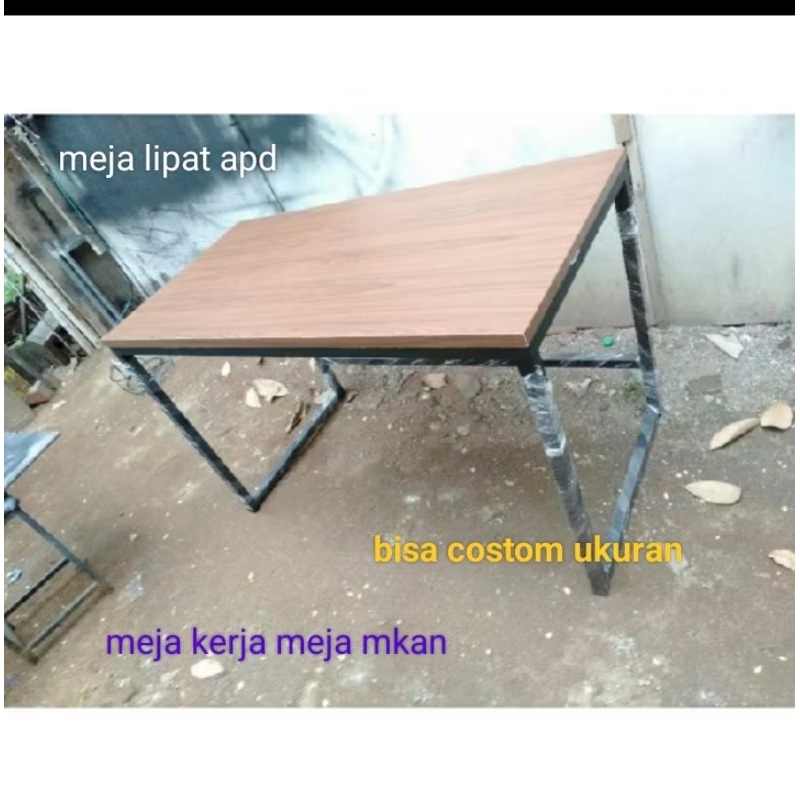Jual meja kerja/meja mkan ukuran 160x45 150 140x 70 60x75 | Shopee ...