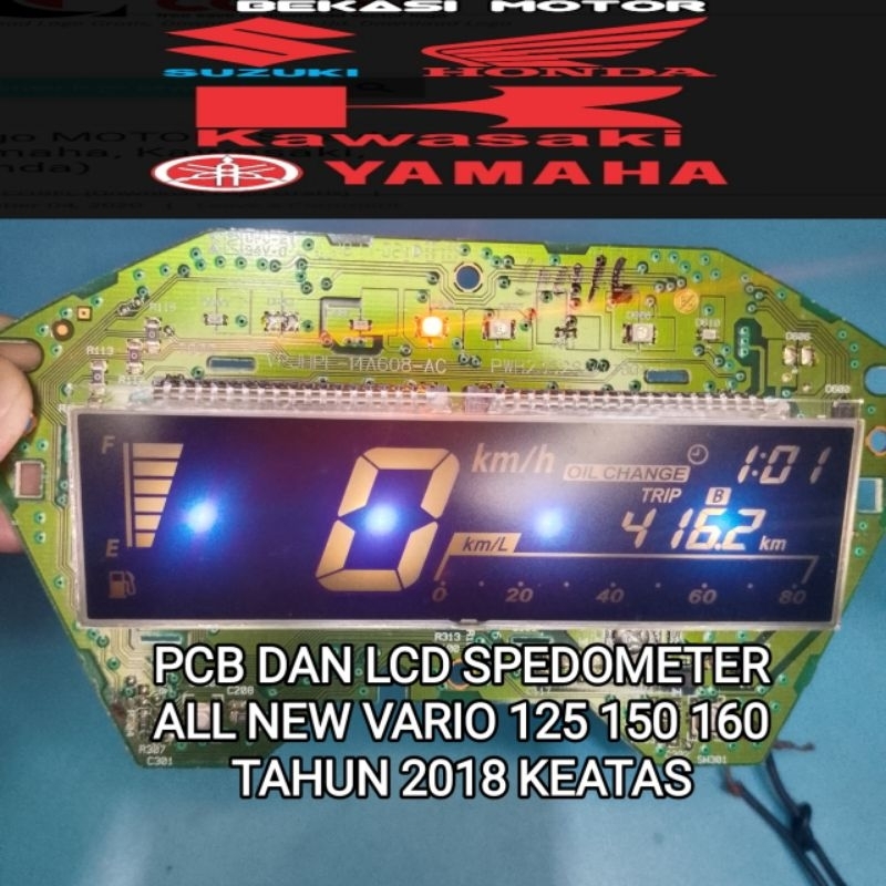 Jual Mesin Pcb Lcd Spedometer Digital All New Vario 125 Vario 150 Vario ...