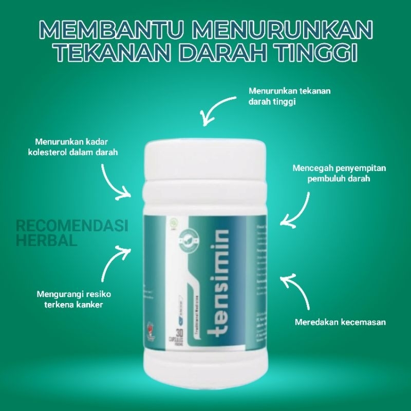 Jual Tensimin 100% Asli Original Herbal Obat Hipertensi Darah Tinggi ...