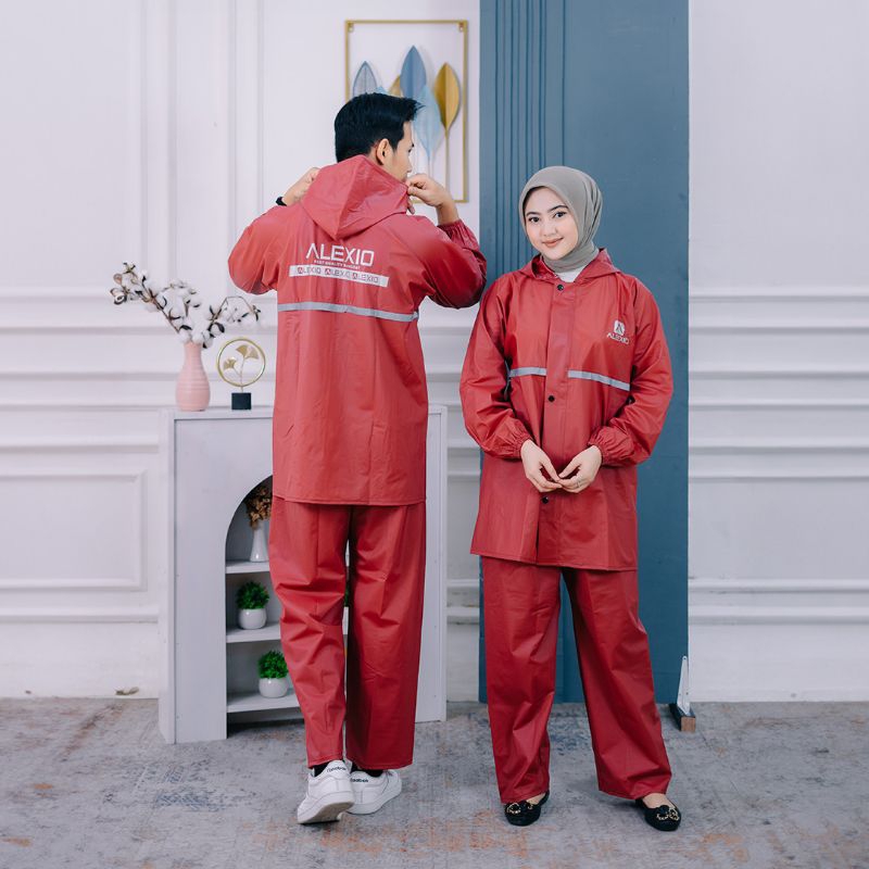Jual Raincoat, Jas Hujan Setelan Pria Wanita Tebal Elastis BY ALEXIO | Shopee Indonesia