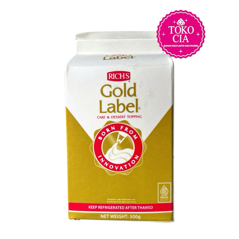 Jual Richs Gold Label Whipping Cream 500gr | Shopee Indonesia