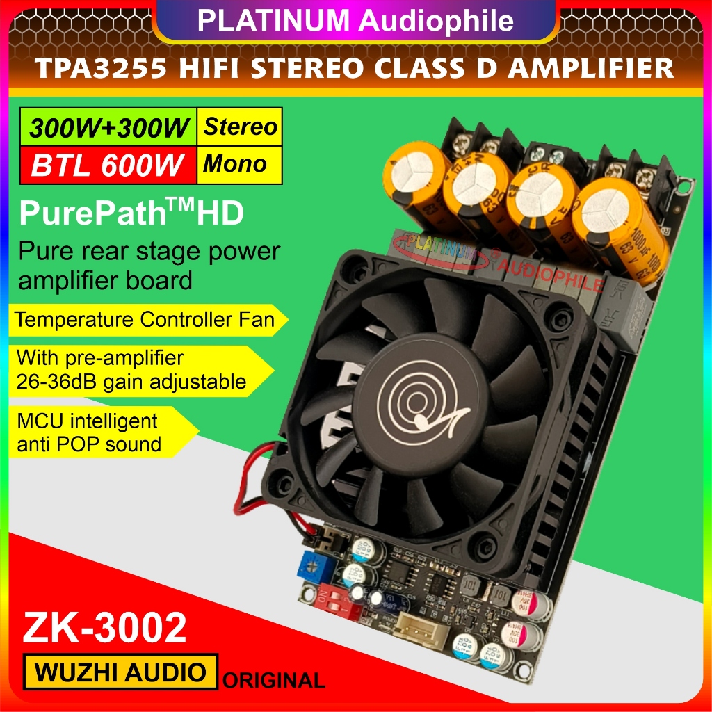 Jual TPA3255 Amplifier Class D 600W Stereo / BTL Bridge Hifi HD Sound ...