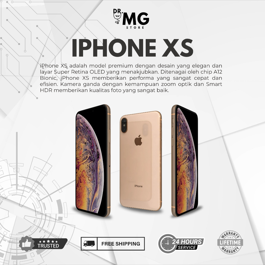 Jual iPhone Xs 64Gb | 256Gb Fullset Resmi Original | Shopee Indonesia