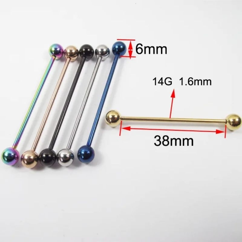 Jual TINDIK INDUSTRIAL TITANIUM / BARBEL INDUSTRIAL TITANIUM / ANTING ...