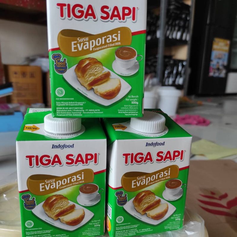 Jual SUSU TIGA SAPI EVAPORASI 500G | Shopee Indonesia
