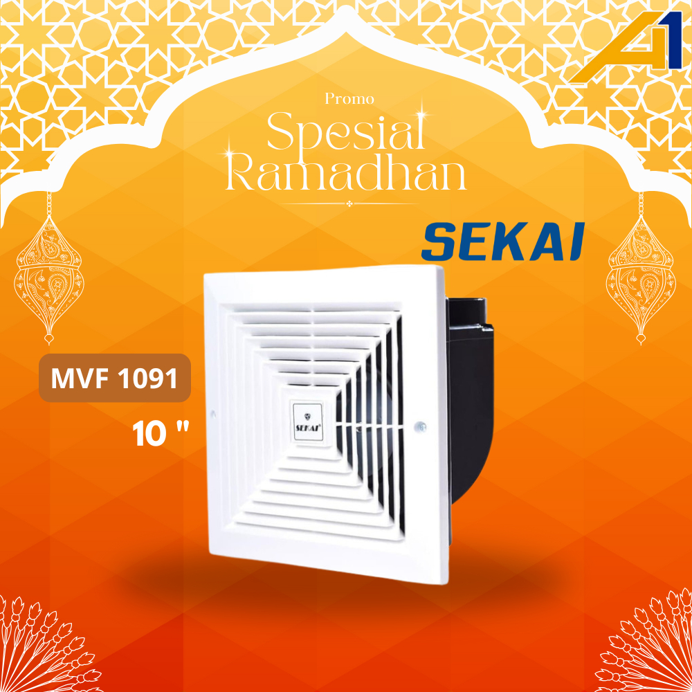 Jual SEKAI Exhaust Fan 10 Inch MVF1091 / MVF 1091 Kipas Plafon | Shopee Indonesia