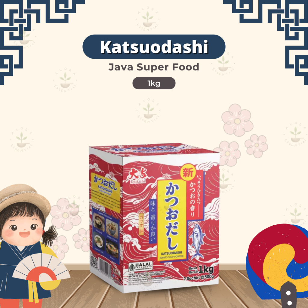 Jual JAVA Daikichi Katsuodashi Bonito Soup Powder 1 KG - Hondashi - Bubuk Ikan Bonito Kering ...