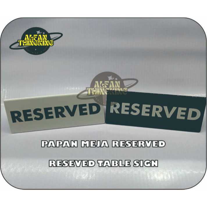 Jual Papan Meja Reserved Akrilik Reserve Acrylic Table Sign | Shopee ...