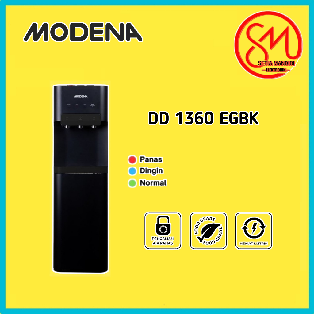 Jual MODENA Water Dispenser Bottom Loading DD 1360 EGBK Galon Bawah ...