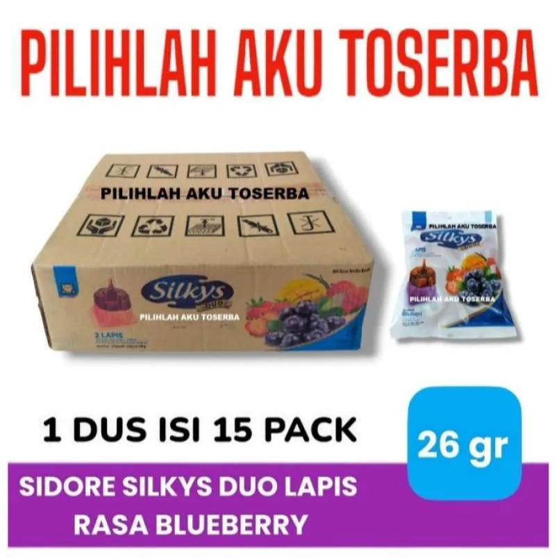 Jual SIDORE SILKYS DUO JELLY 15 BUNGKUS JELI DUA LAPIS DENGAN GULA AREN ...