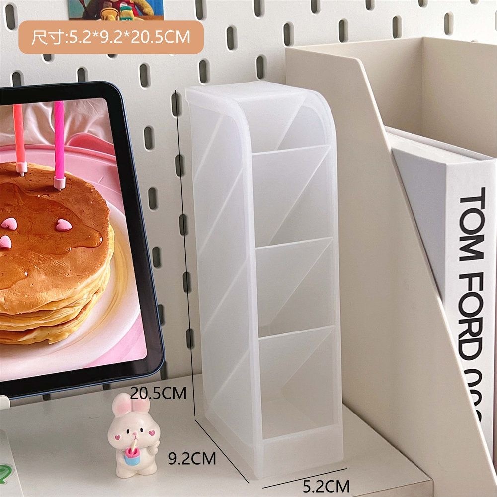 Jual Rak Pensil Transparan Serbaguna /5 Sekat Pen Holder /5 Sekat ...