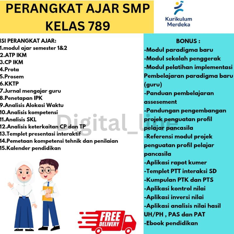 Jual PERANGKAT AJAR SMP KELAS 789 KURIKULUM MERDEKA | Shopee Indonesia