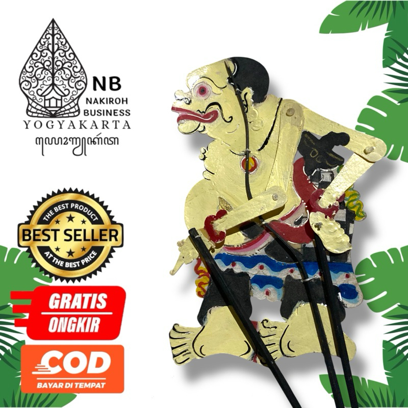 Jual WAYANG kulit BAGONG VERSI SENO -+ 45 CM BAHAN KULIT SAPI TEBAL ...