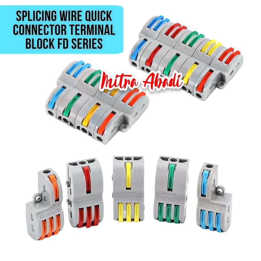 Jual Splicing Wire Quick Connector Terminal Block FD Series / Blok ...