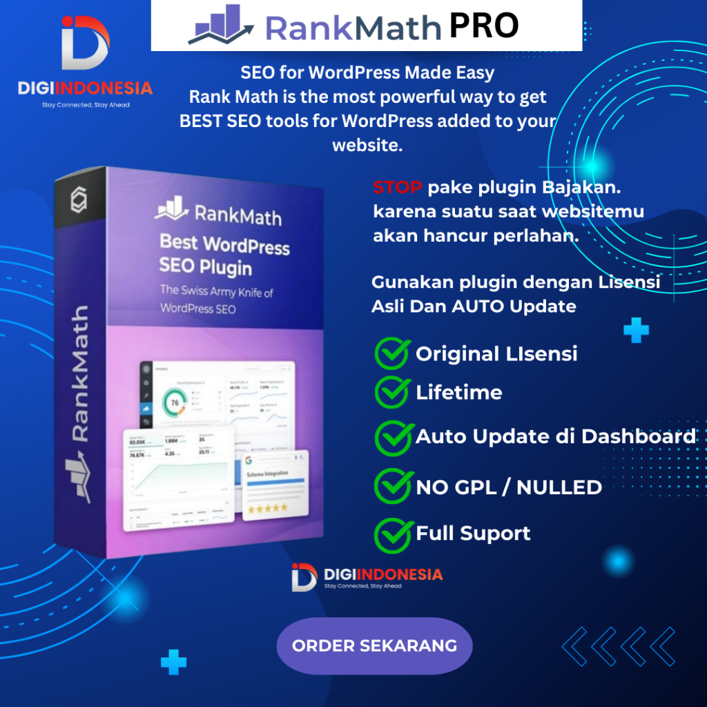 Jual RANKMATH PRO 100% Original License Automatic Update | Shopee Indonesia