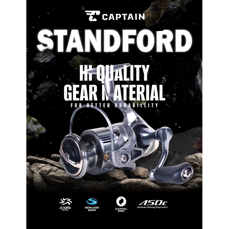 Jual Reel Spinning Captain Stanford | Shopee Indonesia